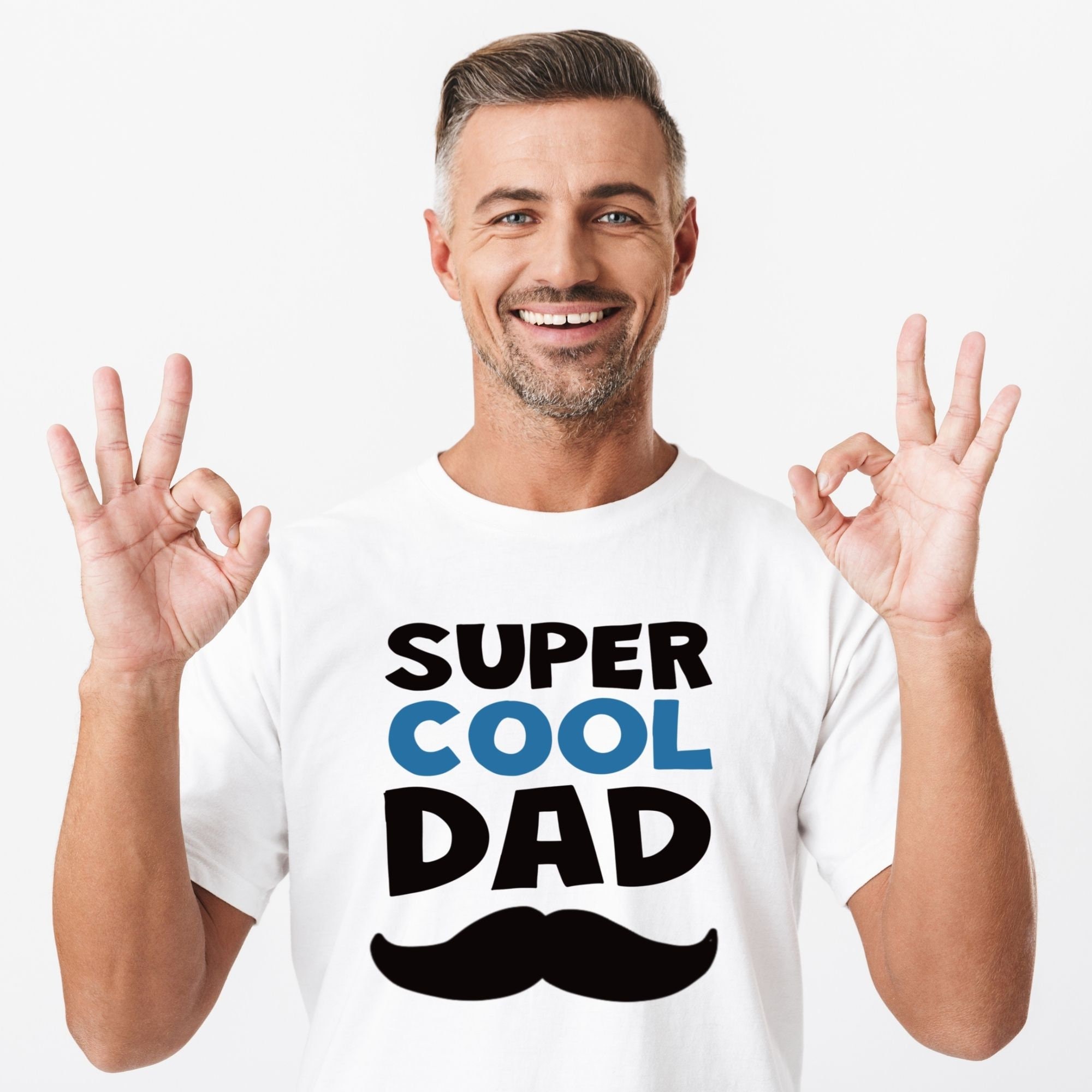 Super Cool Dad With Mustache PNG, Svg, Eps. Dxf, Jpg,pdf Digital ...