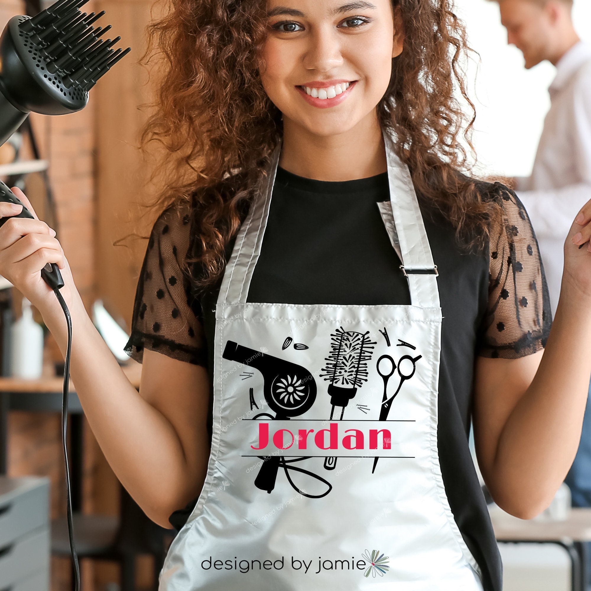 Personalized Hair Stylist Name Frame SVG Custom Hair Salon Decor - Etsy