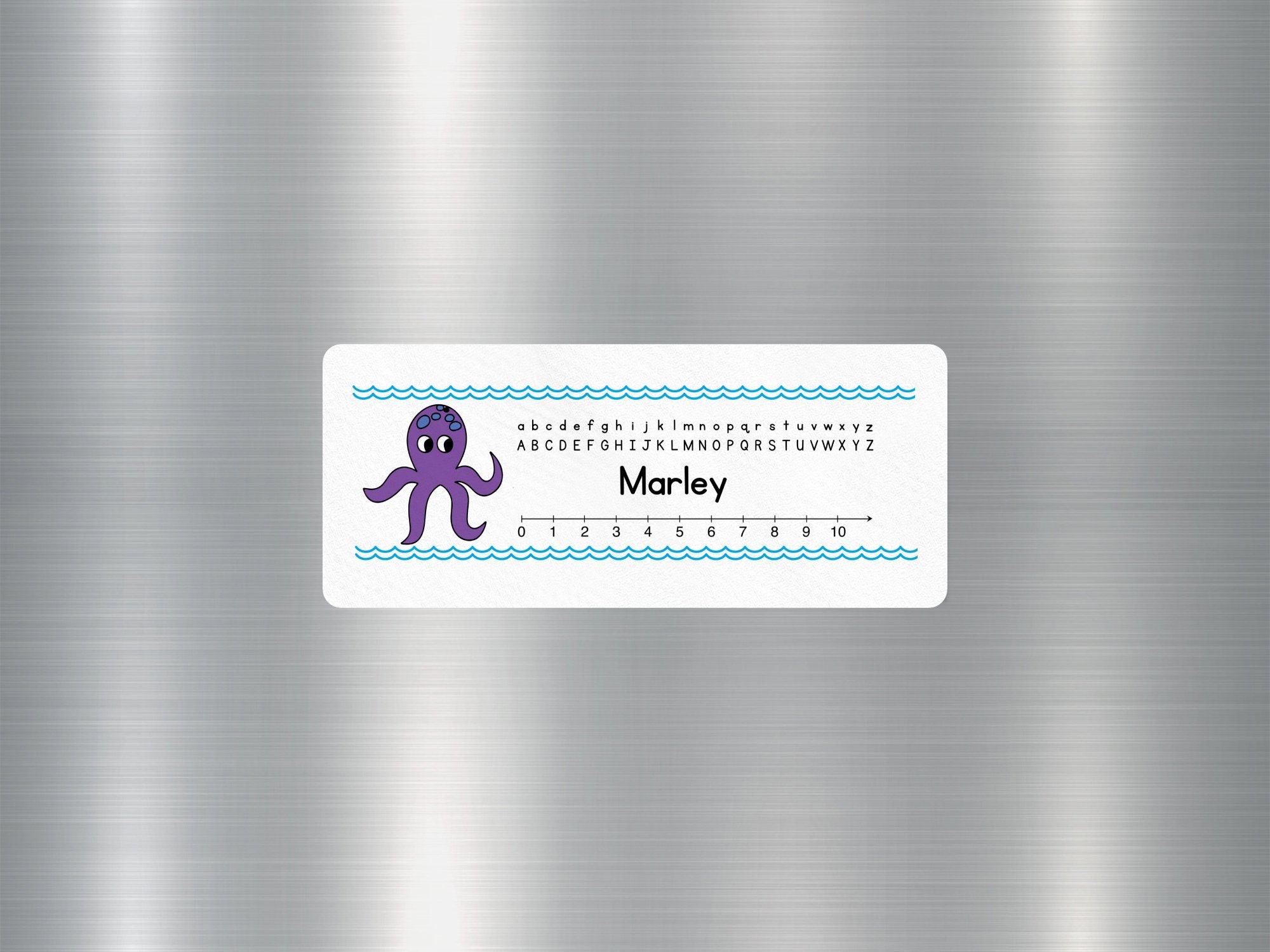 Personalized Ocean Animal Name Plate Digital Download - Etsy