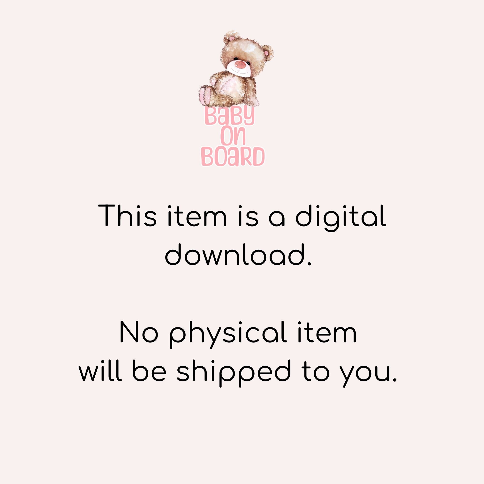 Baby on Board Digital Download Svg,png,jpg,pdf,mothers Day Gift,mom to ...