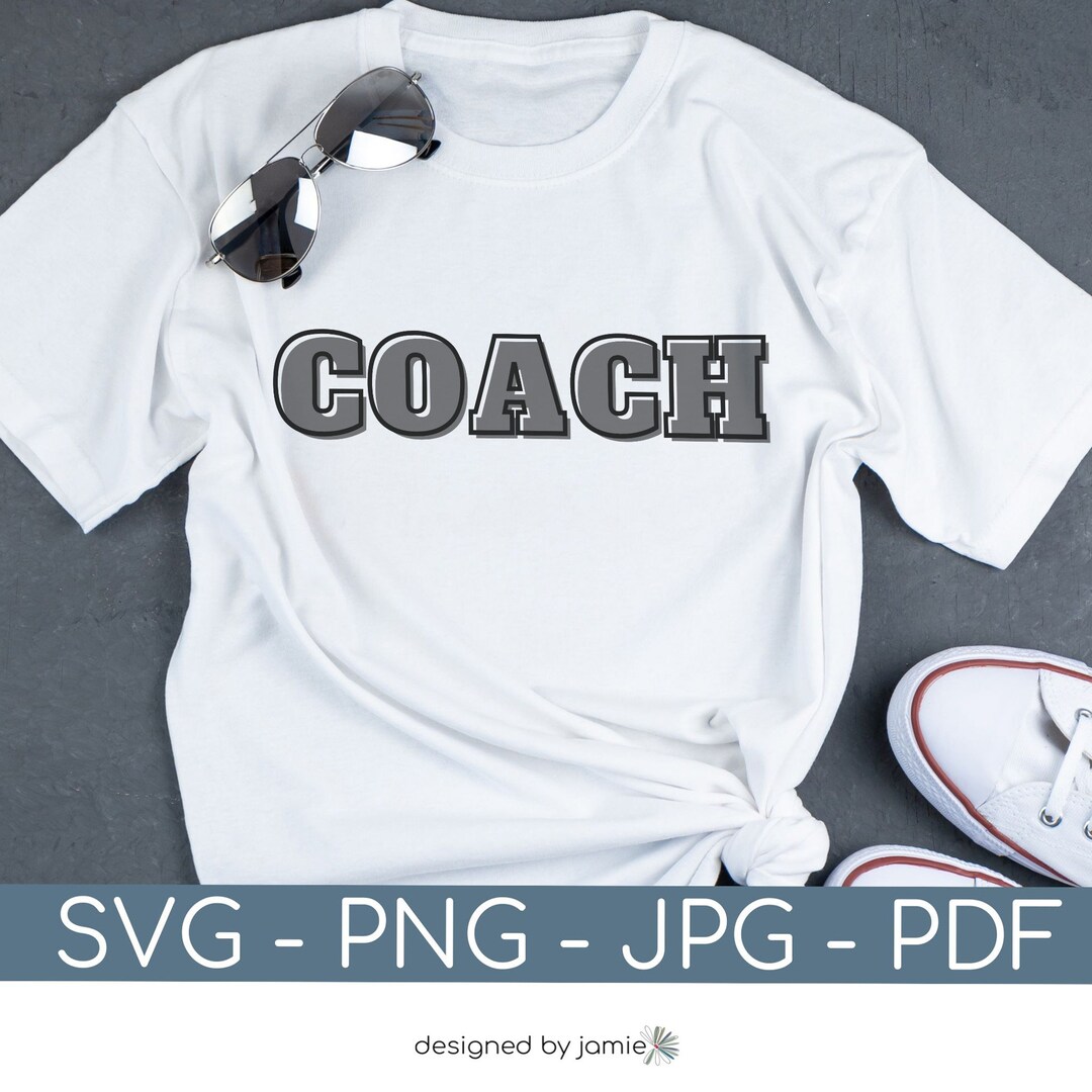 Coach Digital Download SVG, Png,jpg,pdf, Coach Sublimation, Gift for ...