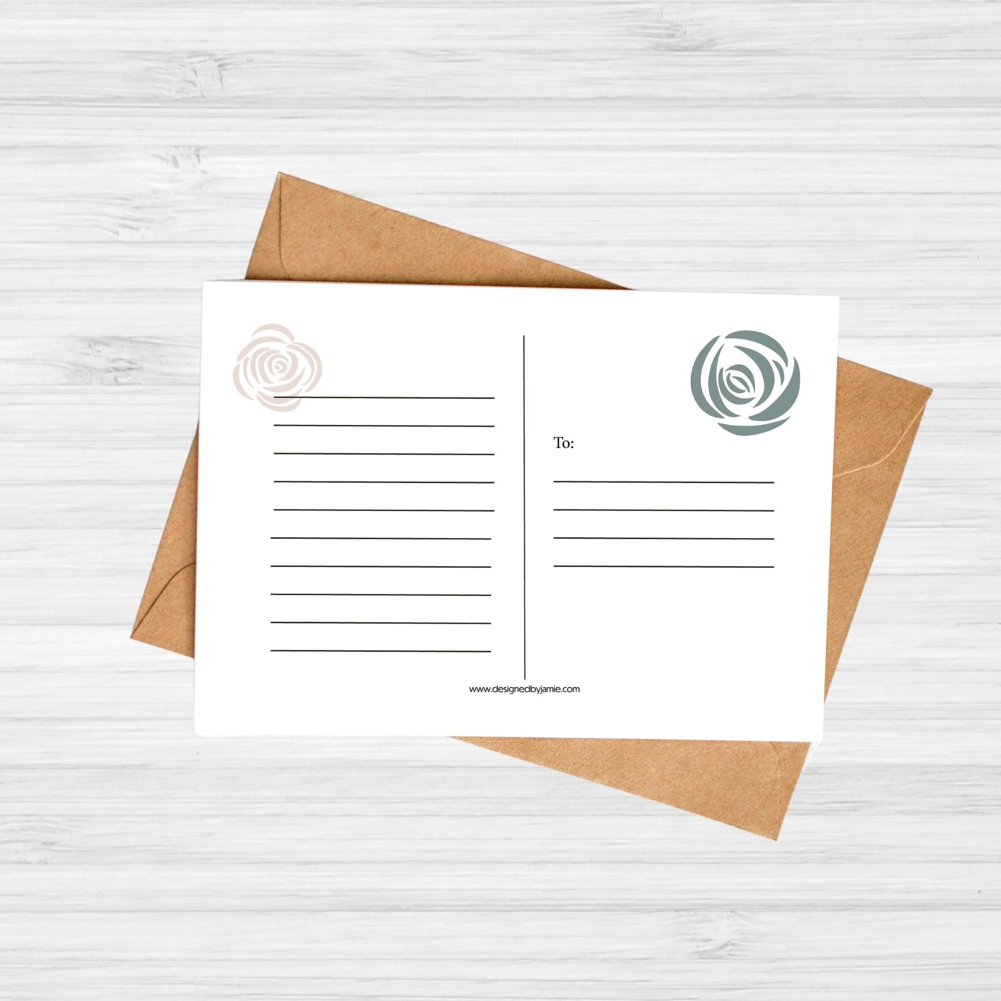 Mothers Day Printable Digital Postcard PDF - Etsy