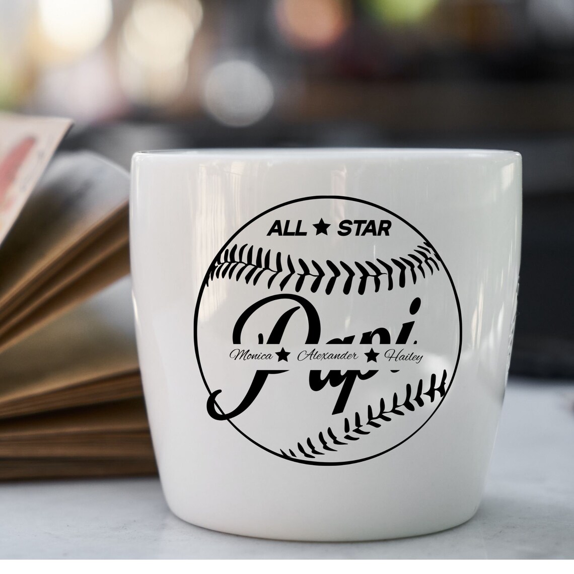 Papi SVG Split Name Frame SVG Father's Day SVG Dad Svg - Etsy