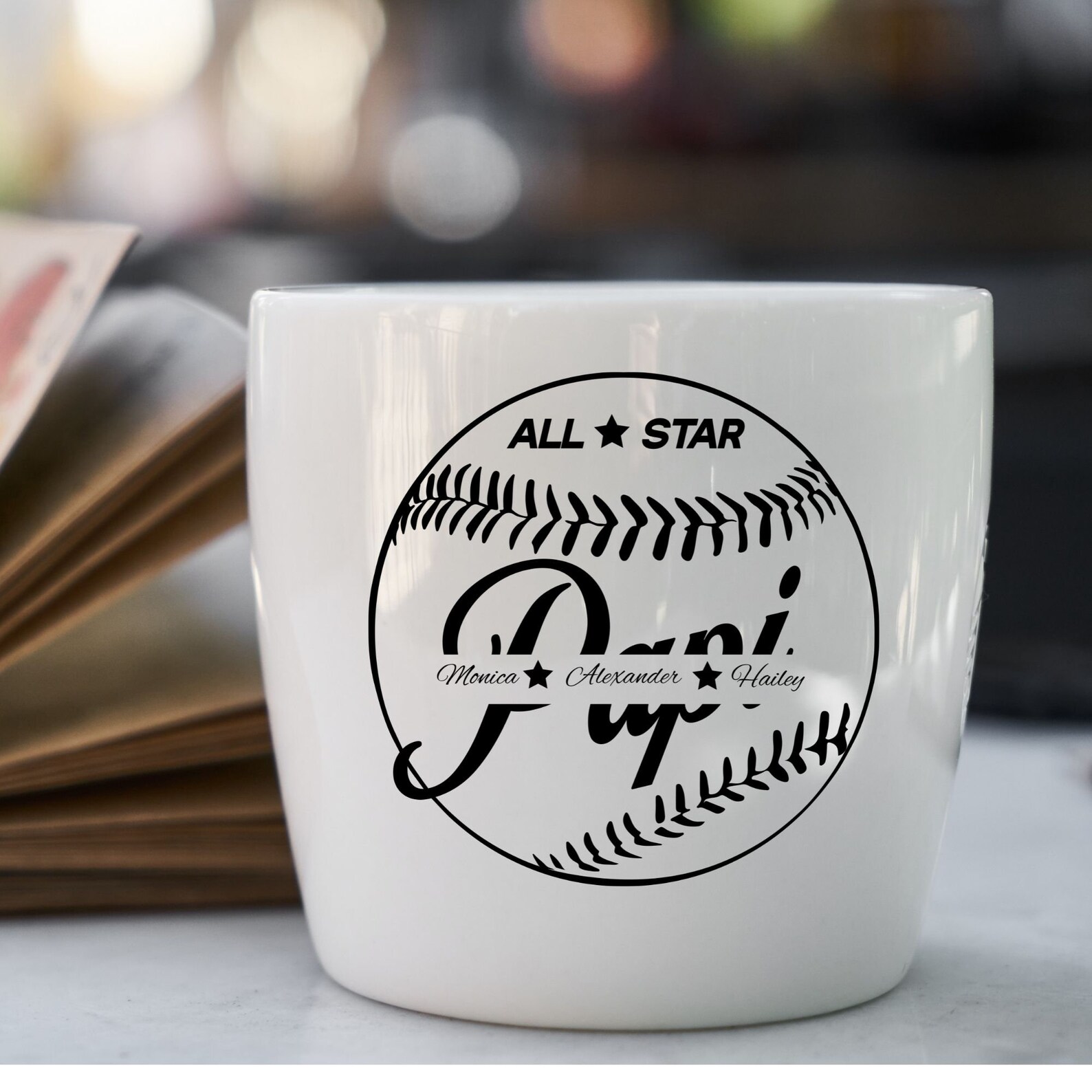 Papi SVG Split Name Frame SVG Father's Day SVG Dad Svg - Etsy