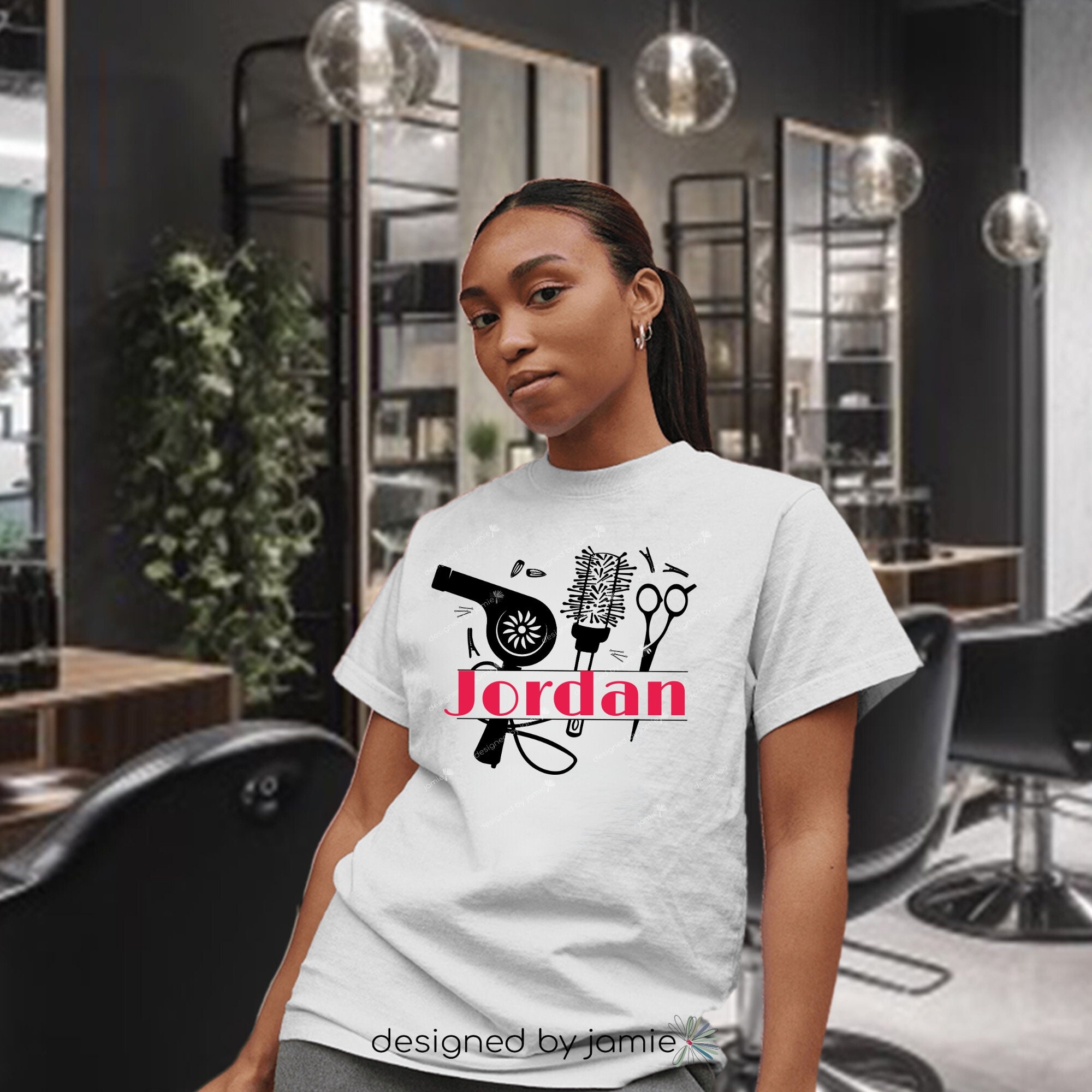 Personalized Hair Stylist Name Frame SVG Custom Hair Salon Decor - Etsy