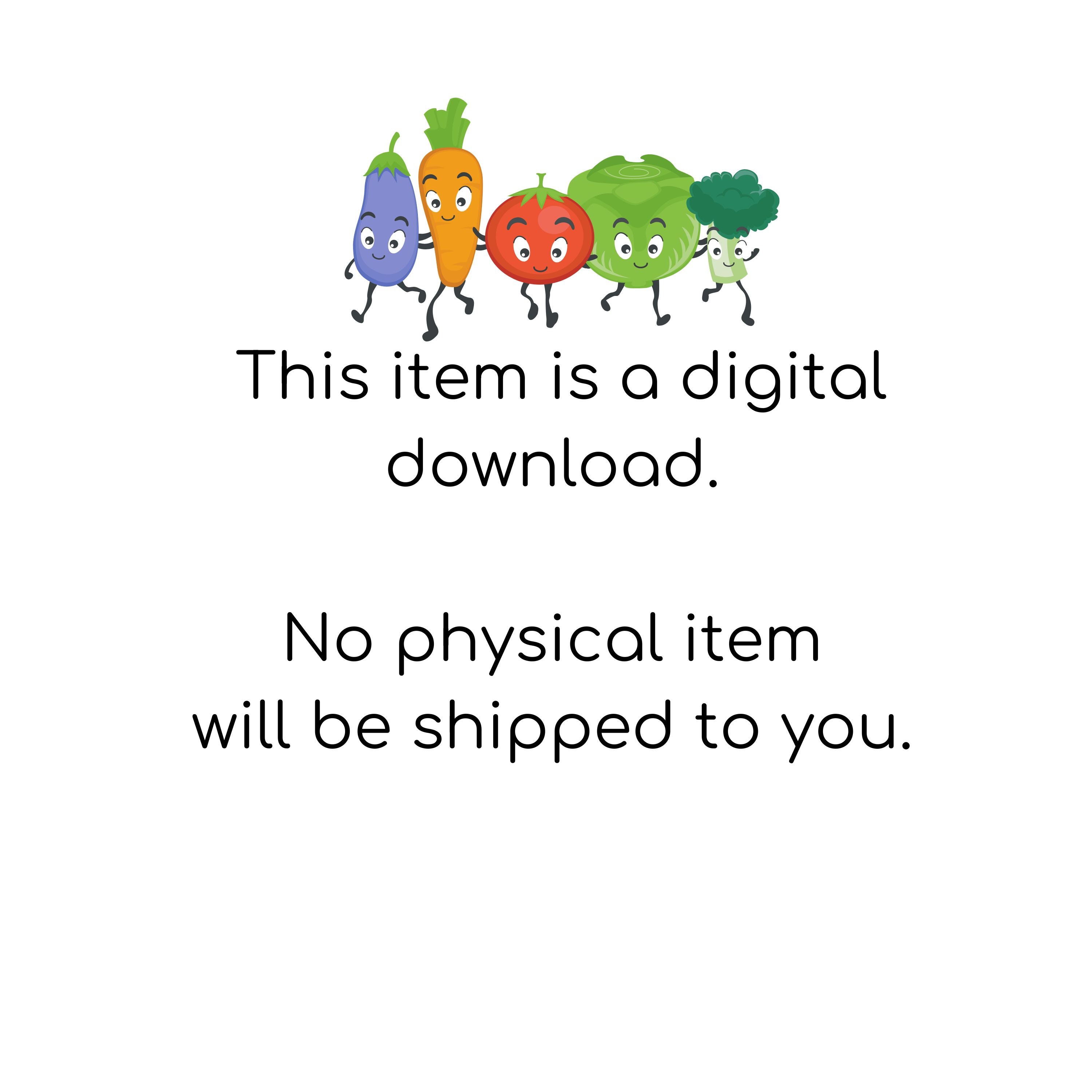 Vegetable SVG, Healthy Eating Clipart, Eat Your Veggies, Plant Based ...