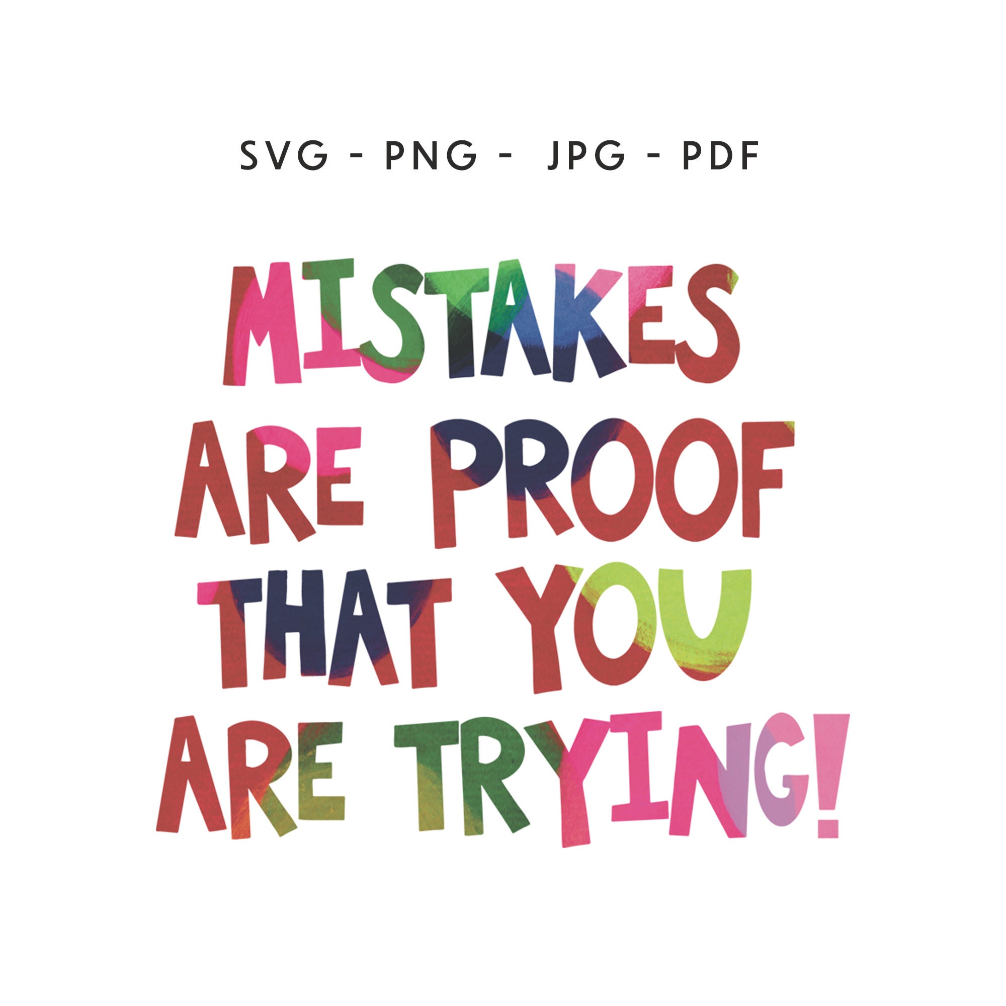 Handmade Motivational SVG, Growth Mindset SVG and Clipart, Cut File ...