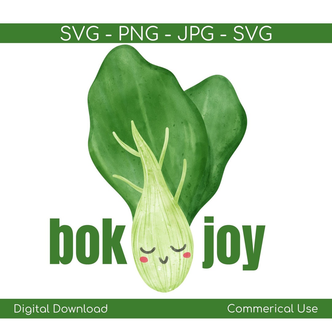 Bok Choy Veggie Cartoon Svg Funny Veggie Svg for Veggie Lovers Vegan ...