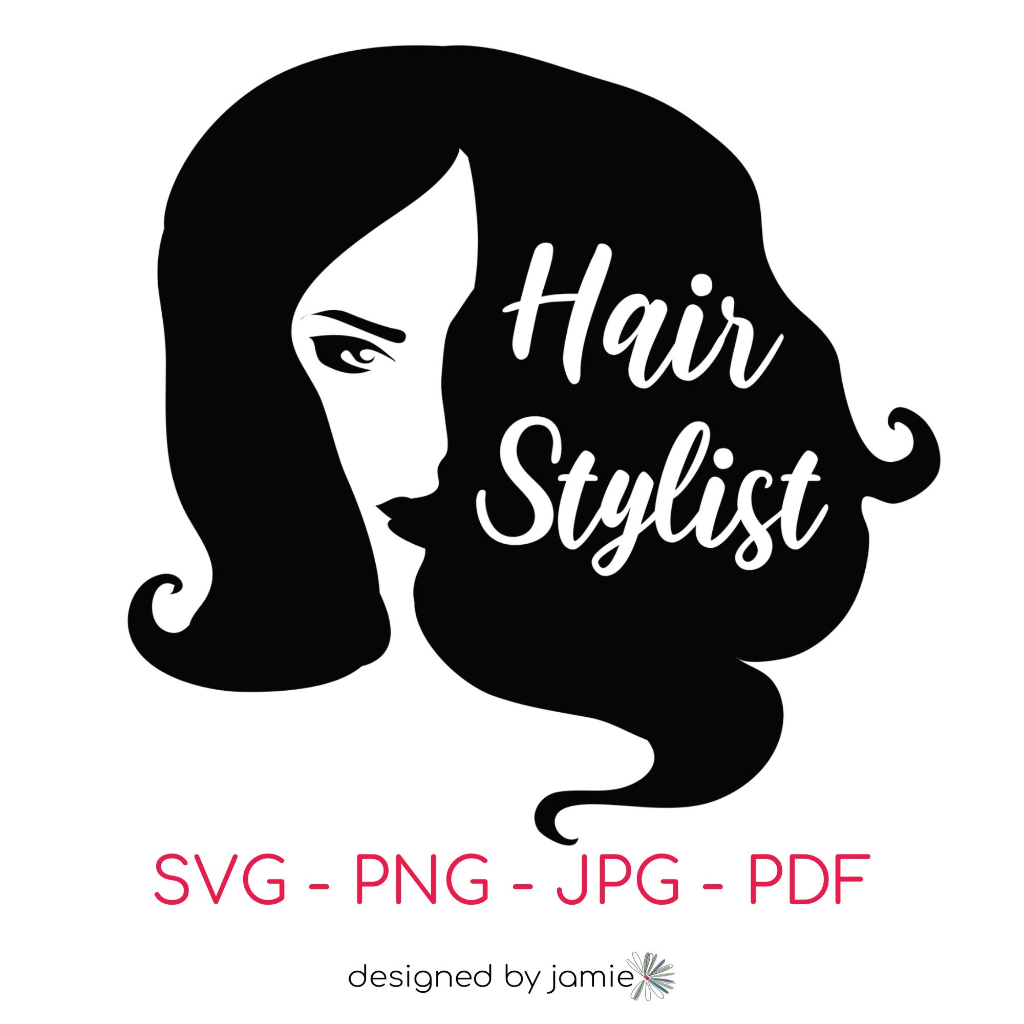 Hair Stylist SVG Digital Download, Hairdresser Clipart, Hairdresser ...