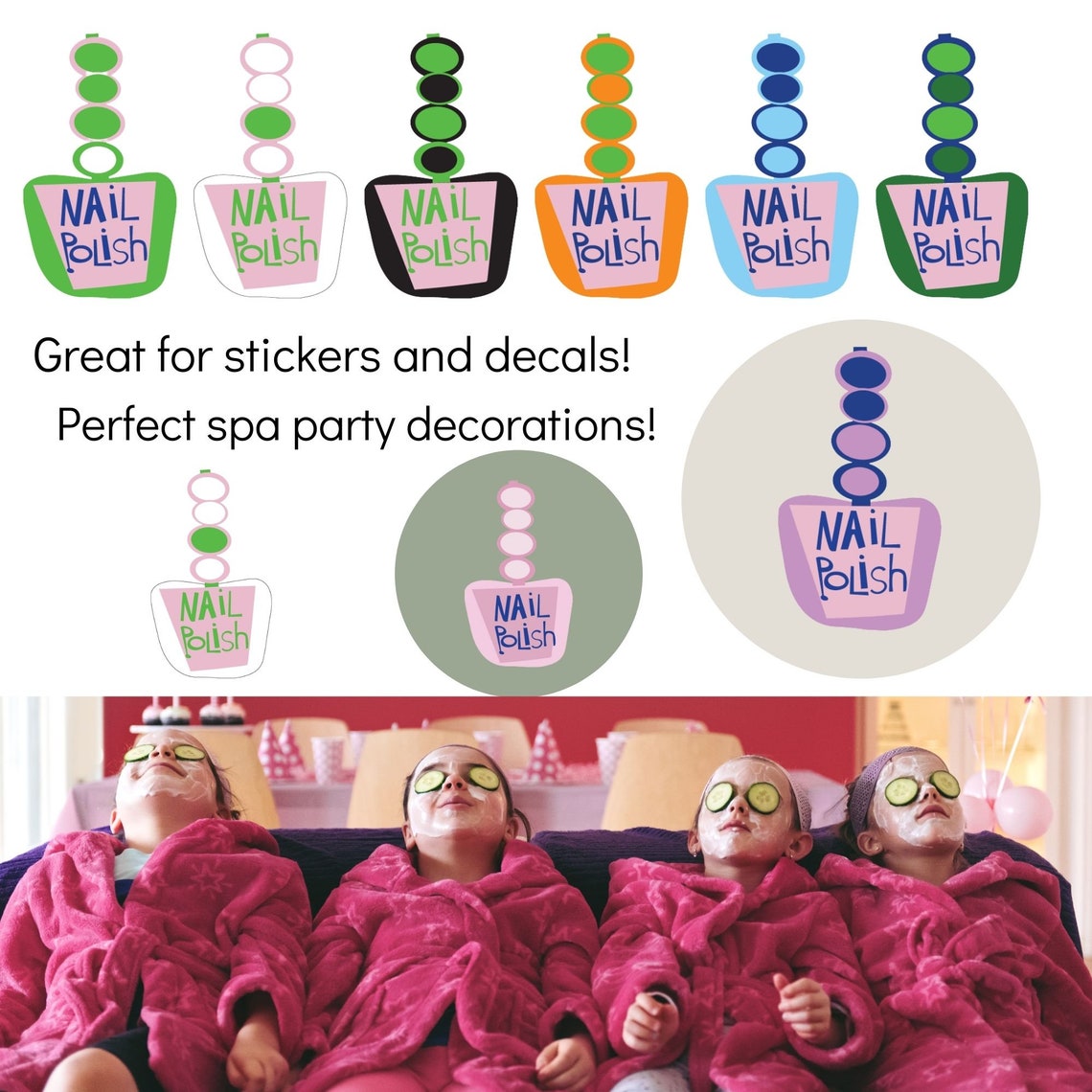 Nail Polish SVG Beauty SVG Nail Salon Clipart SVG Cut File - Etsy