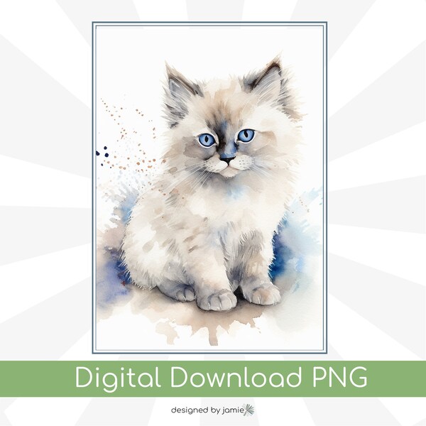Ragdoll Cat Painting - Etsy