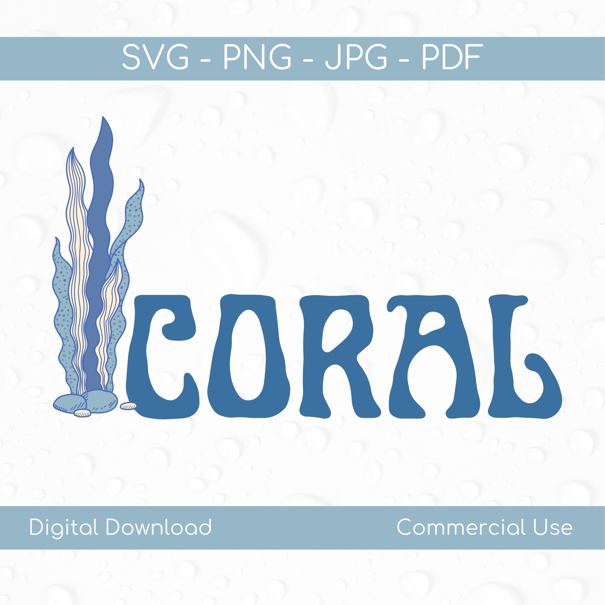 Coral SVG, Aquarium Seascape Clipart, Ocean Life Svg,tropical ...