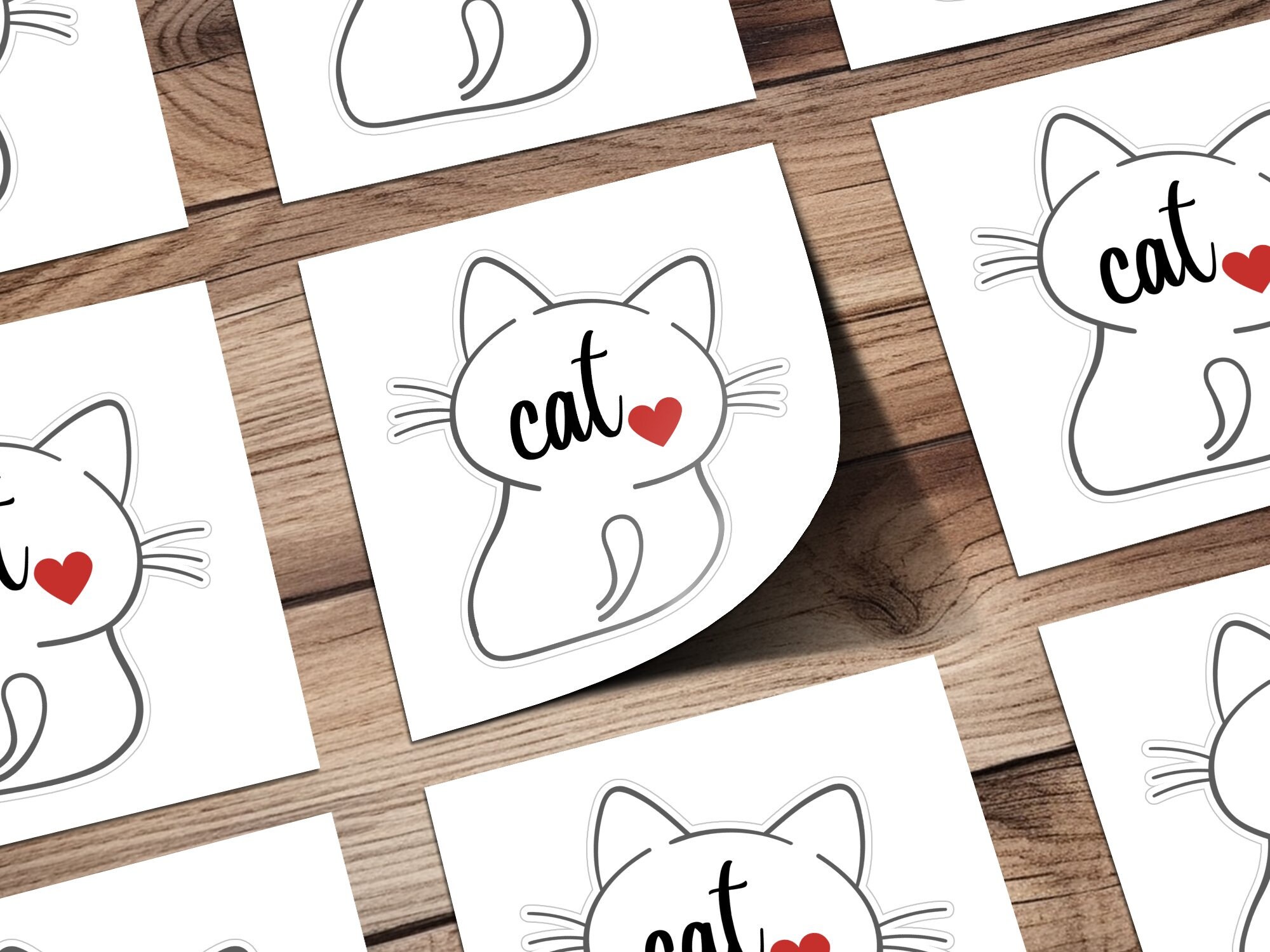 Cat Design Digital Download, Cat Home Decor, Creative Project, Cat ...