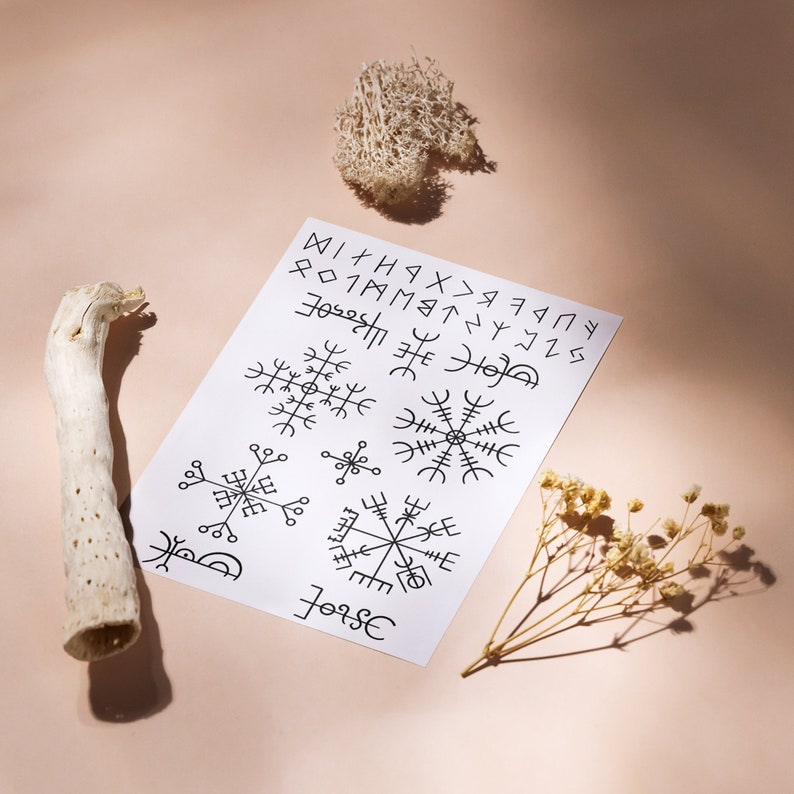 Temporäres Wikinger Runen Tattoo germanische Zeichen - Etsy.de