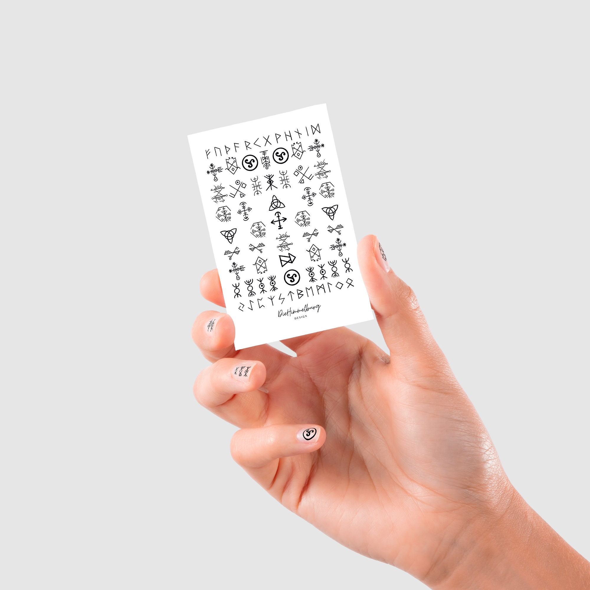 Viking Runes Nail Art Sticker Collection 3x Viking Runes - Etsy