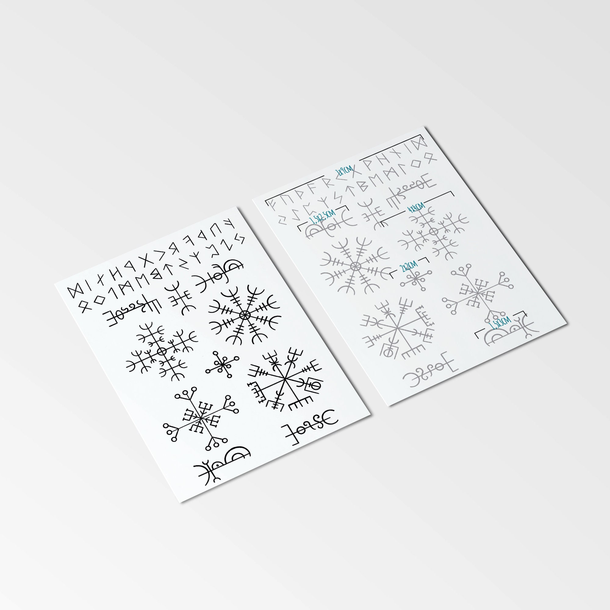 Temporäres Wikinger Runen Tattoo germanische Zeichen - Etsy.de