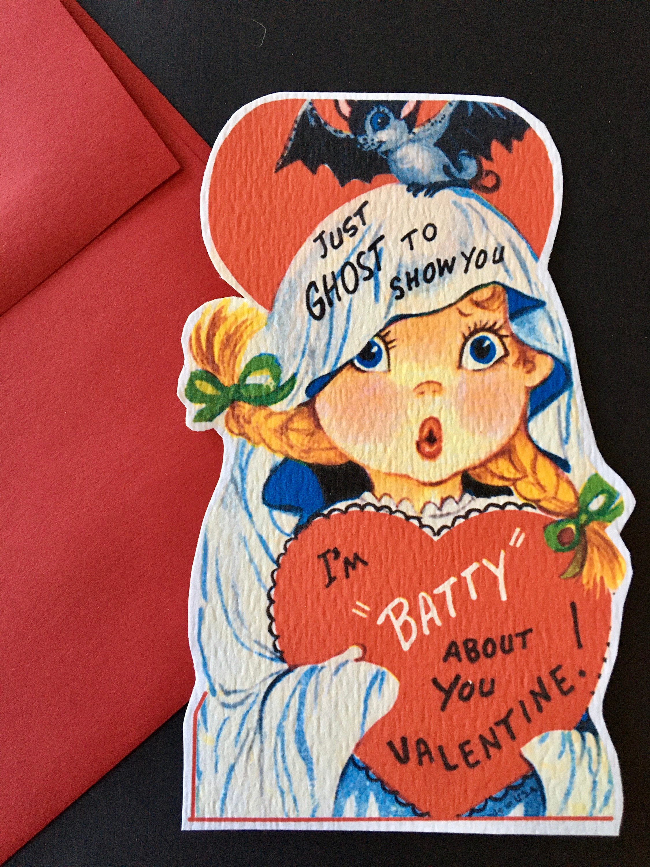 Bat Vintage Valentine - Etsy