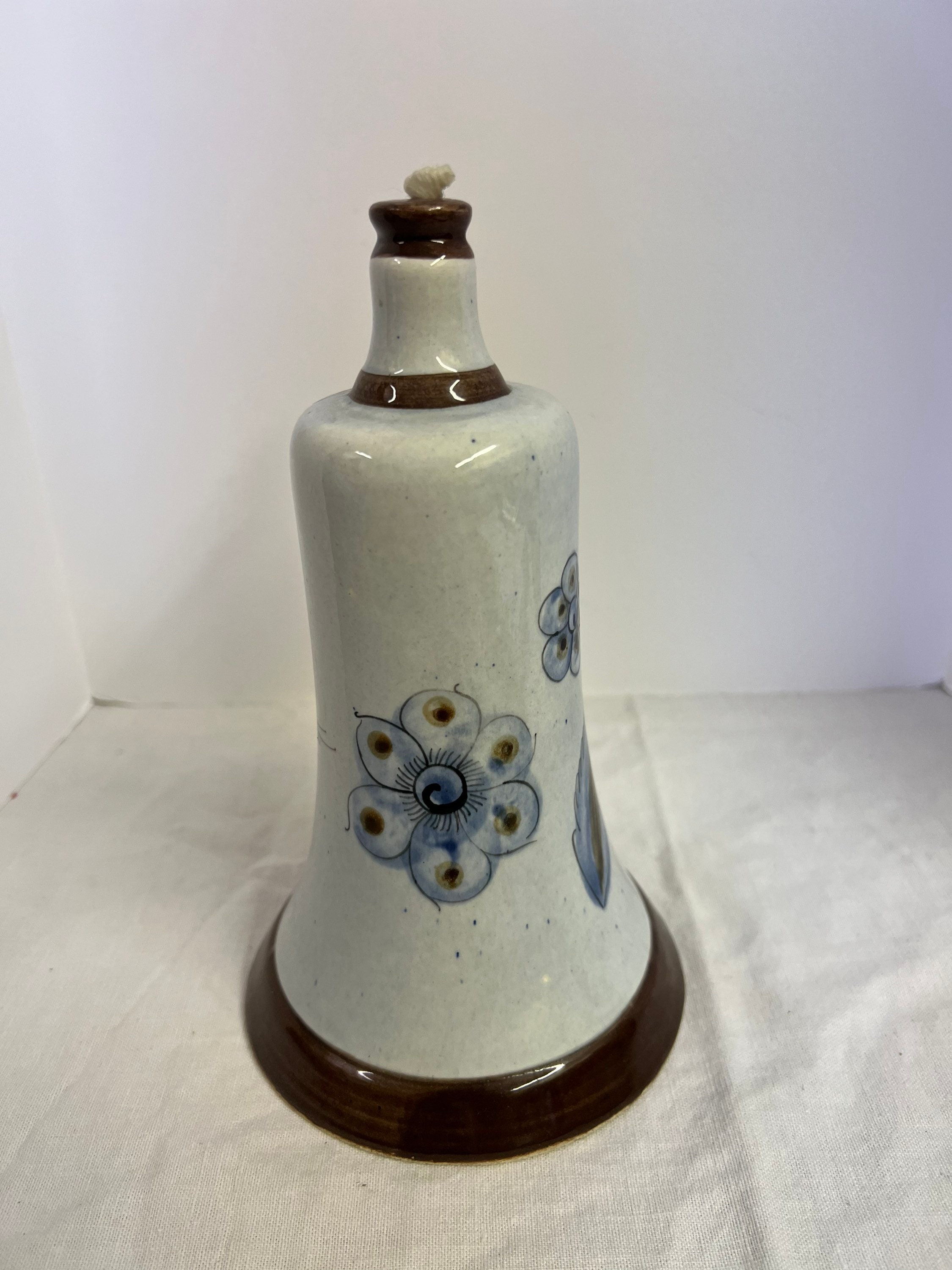 Vintage Mexican Tonala Folk Art Bell Signed - Etsy