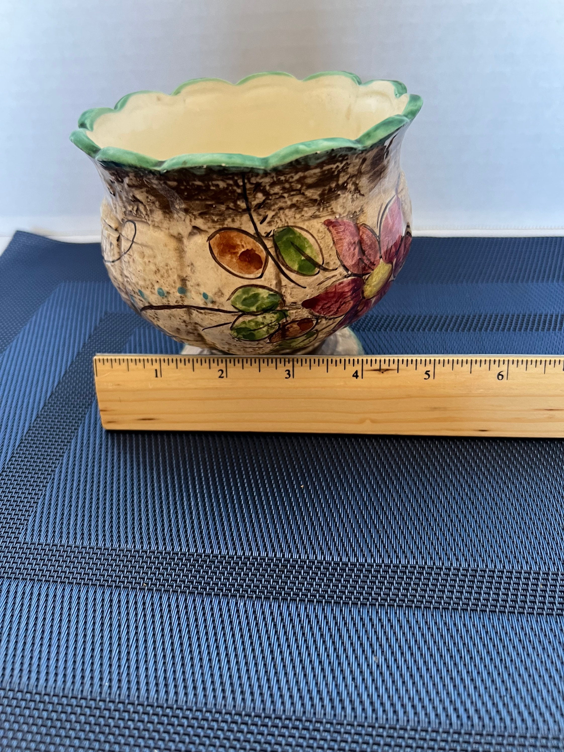 Vintage Relpo Hand Painted Vase Flower Planter Ceramic 6476 - Etsy