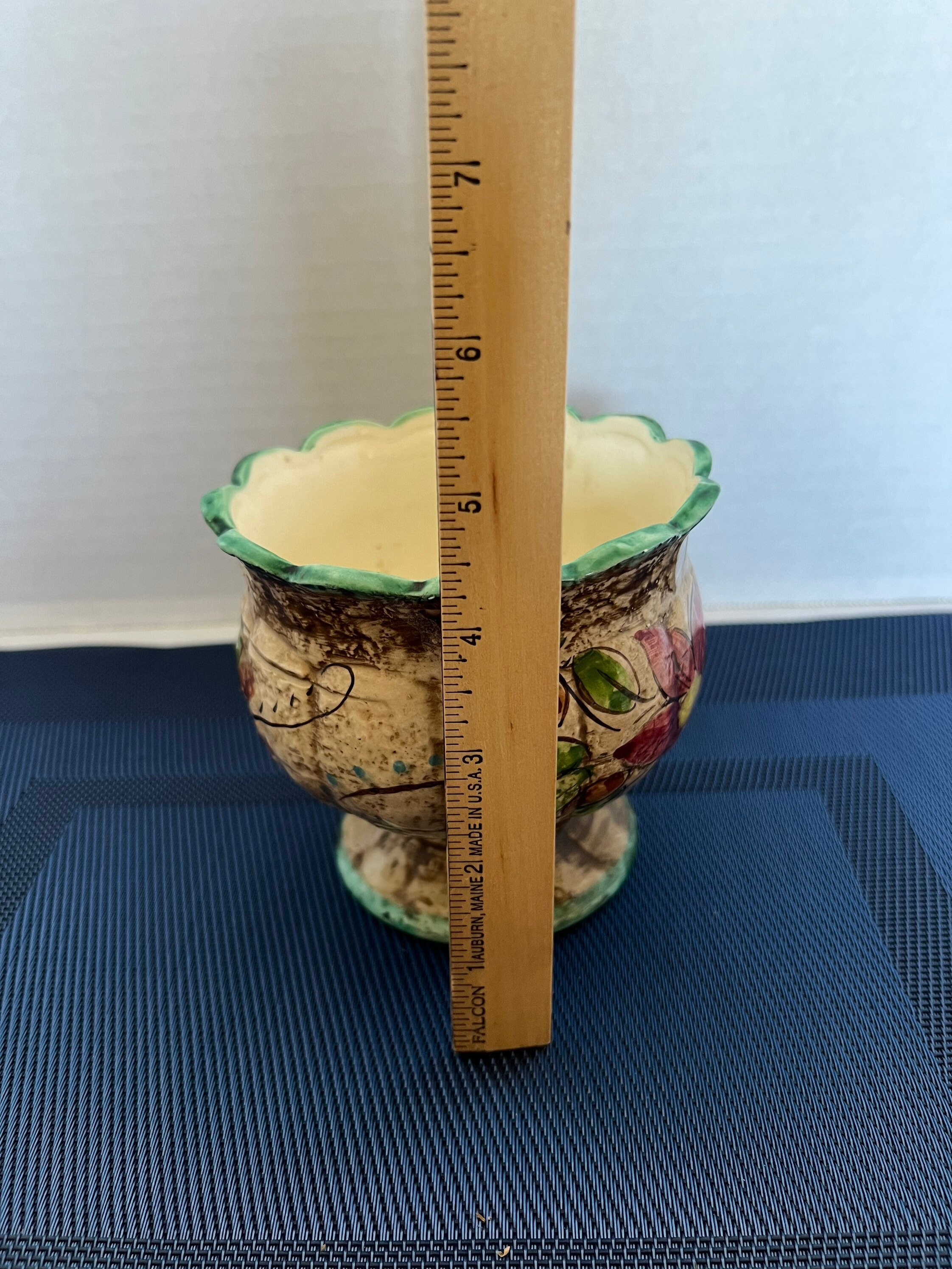 Vintage Relpo Hand Painted Vase Flower Planter Ceramic # 6476 4.25” - Etsy