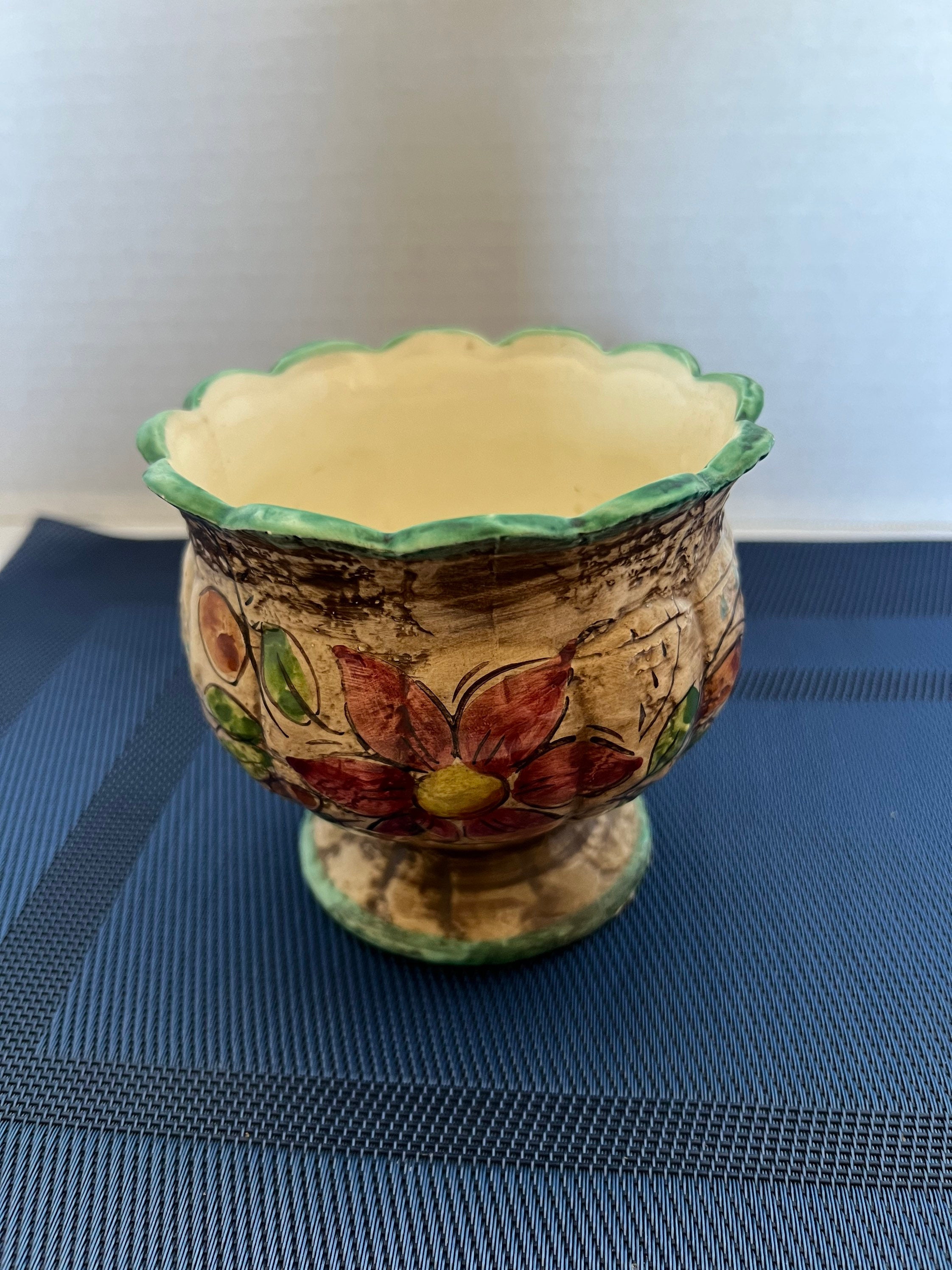 Vintage Relpo Hand Painted Vase Flower Planter Ceramic # 6476 4.25” - Etsy