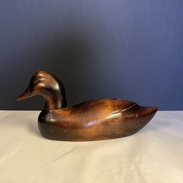 Carved Wood Duck - Etsy
