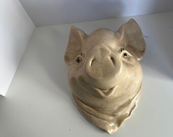 Ceramic Pig Head - Etsy