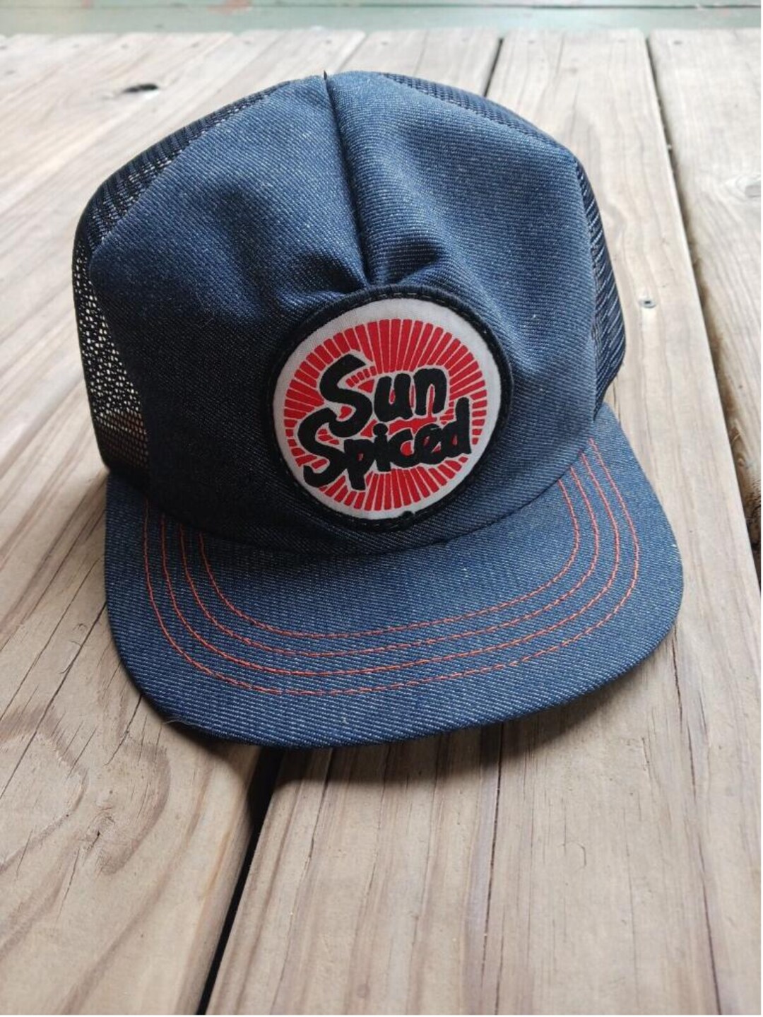 VTG 80s Sun Spiced Idaho Potatoes Denim Mesh Snapback Truckers Hat - Etsy