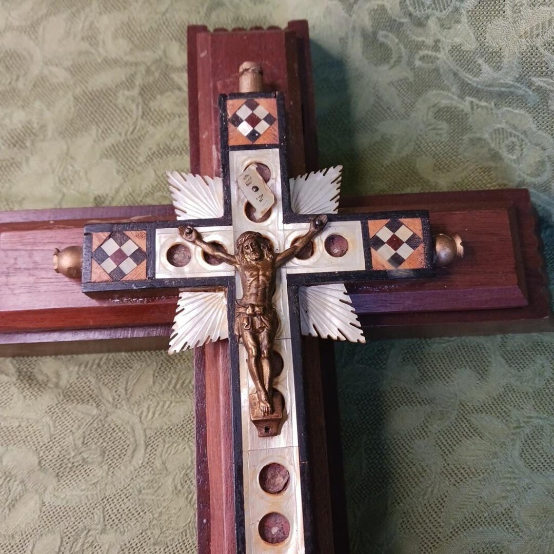 Vintage Jesus Christ Wooden Last Rights Sick Call Catholic Wall ...