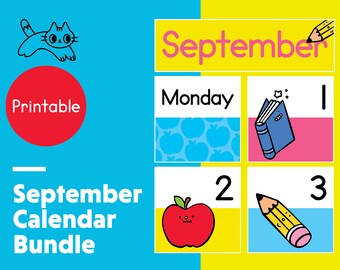 Calendar Numbers - Etsy