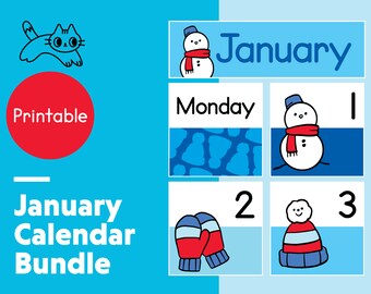 Preschool Pocket Calendar | Etsy