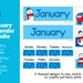 January Winter Calendar Numbers Pocket Chart Bundle Classroom Decor ...