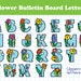Spring Flowers Bulletin Board Letters Classroom Decor - Etsy