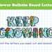 Spring Flowers Bulletin Board Letters Classroom Decor - Etsy