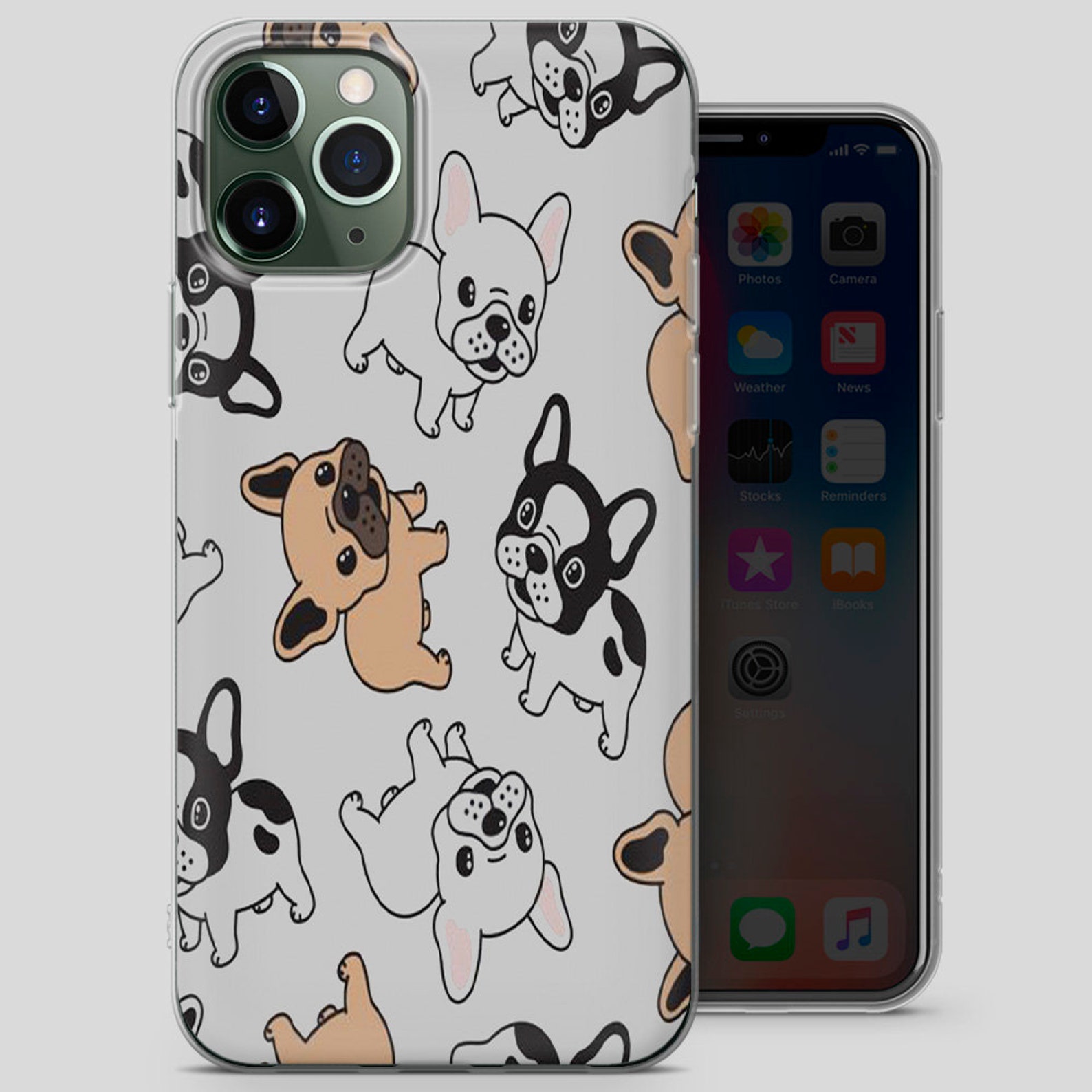 French Bulldog Phone Case Dog Cover Fits iPhone 15 14 13 12 11 SE ...
