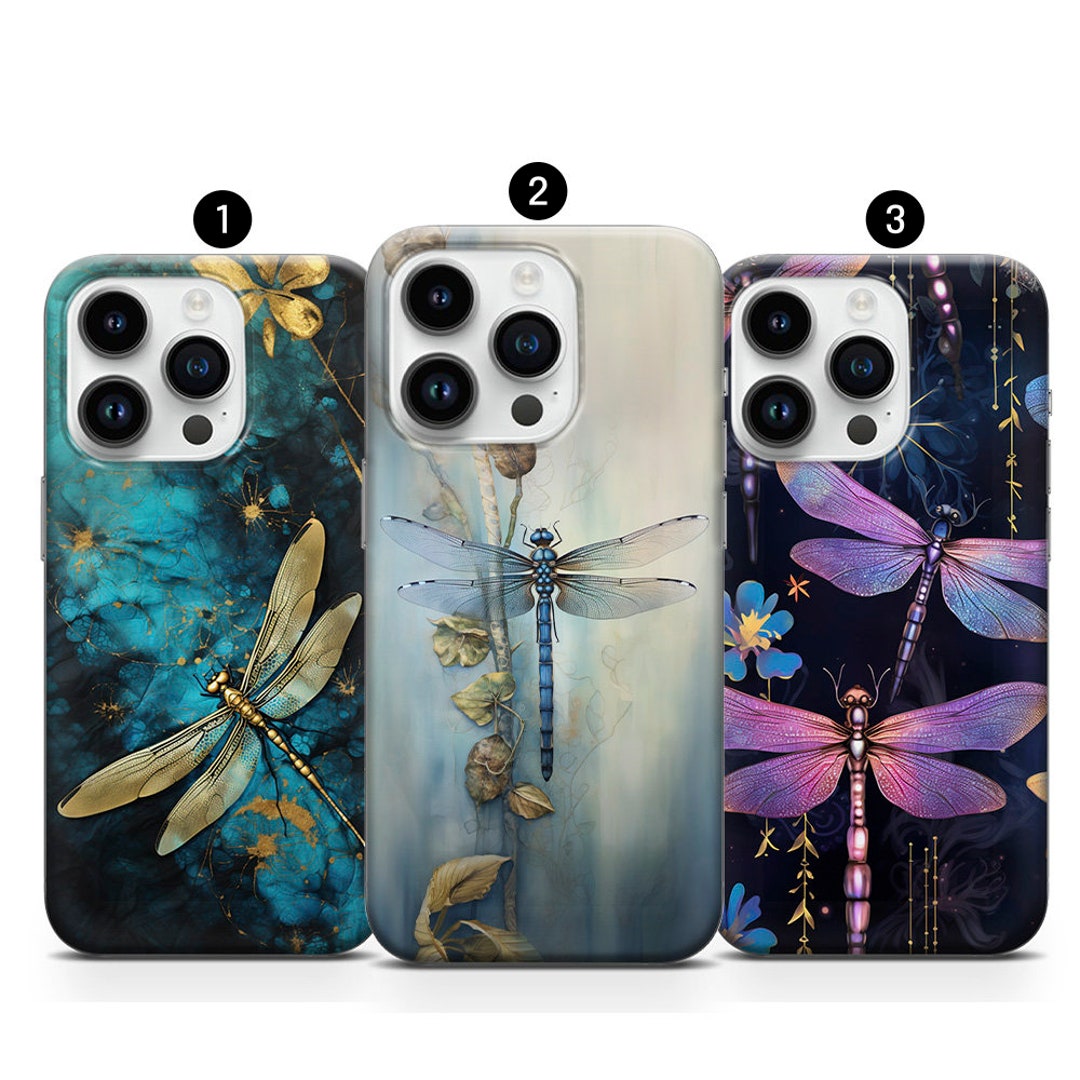 Lovely Nature Dragonfly Phone Case - Fits iPhone 15 14 13 12 11 XR XS 7 ...
