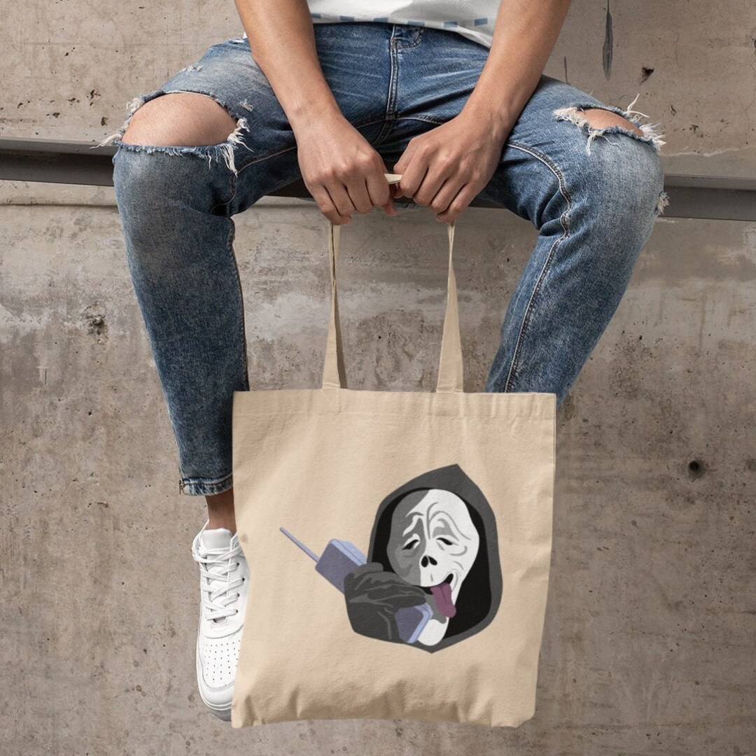 Wazzuuup Scary Movie Ghostface Reusable Canvas Tote Bag - Etsy Australia