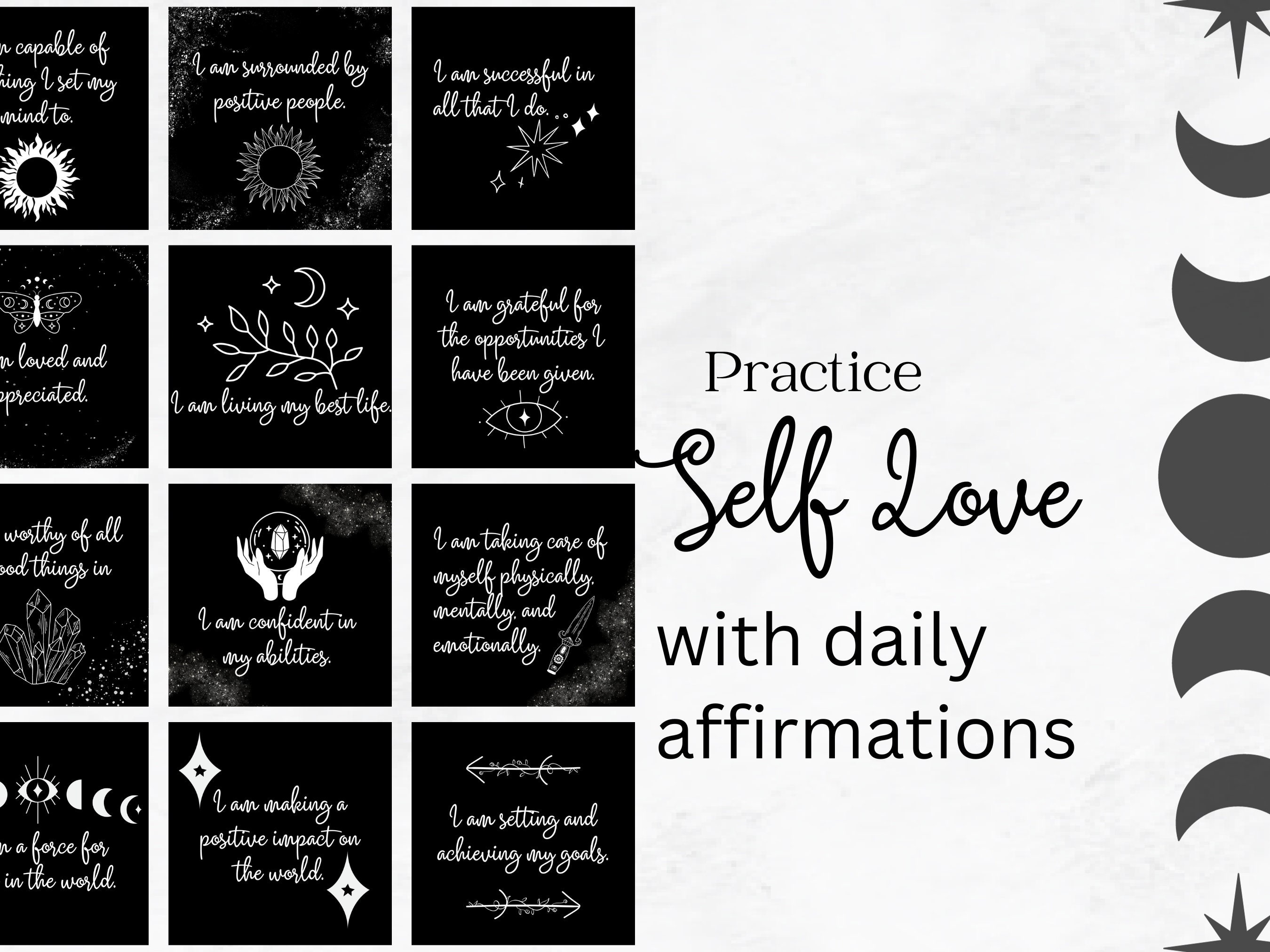Printable Positive Affirmation Cards Affirmation Cards Etsy