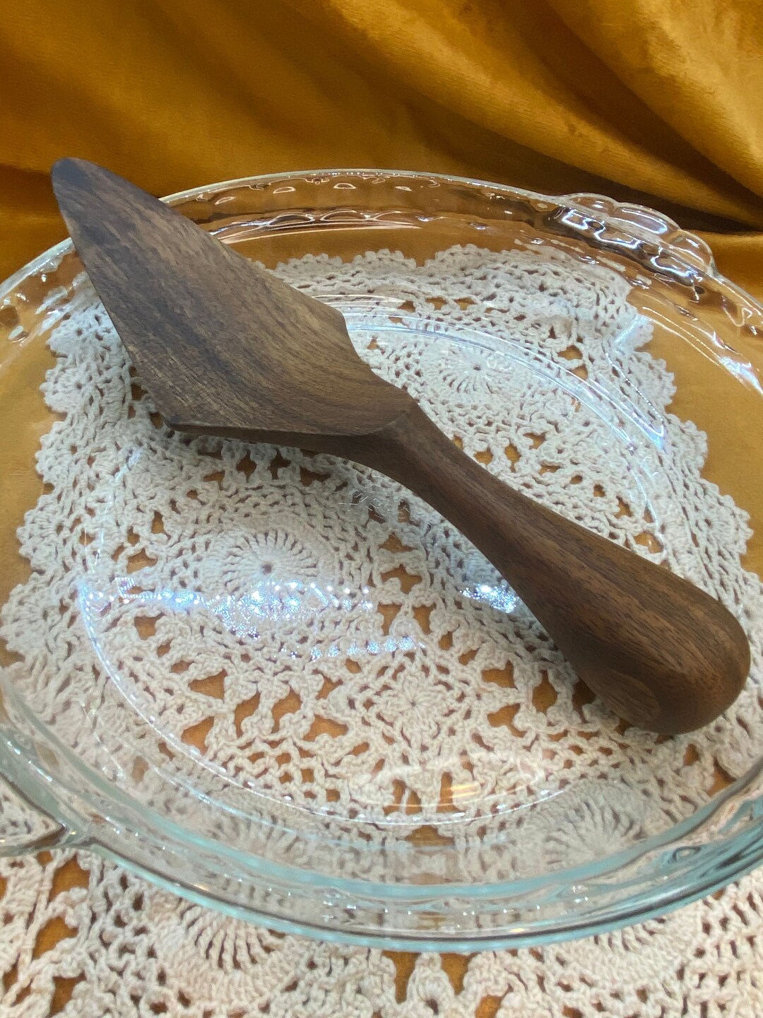Vintage Farmhouse Rustic Wooden Pie Server Handcrafted Wood - Etsy