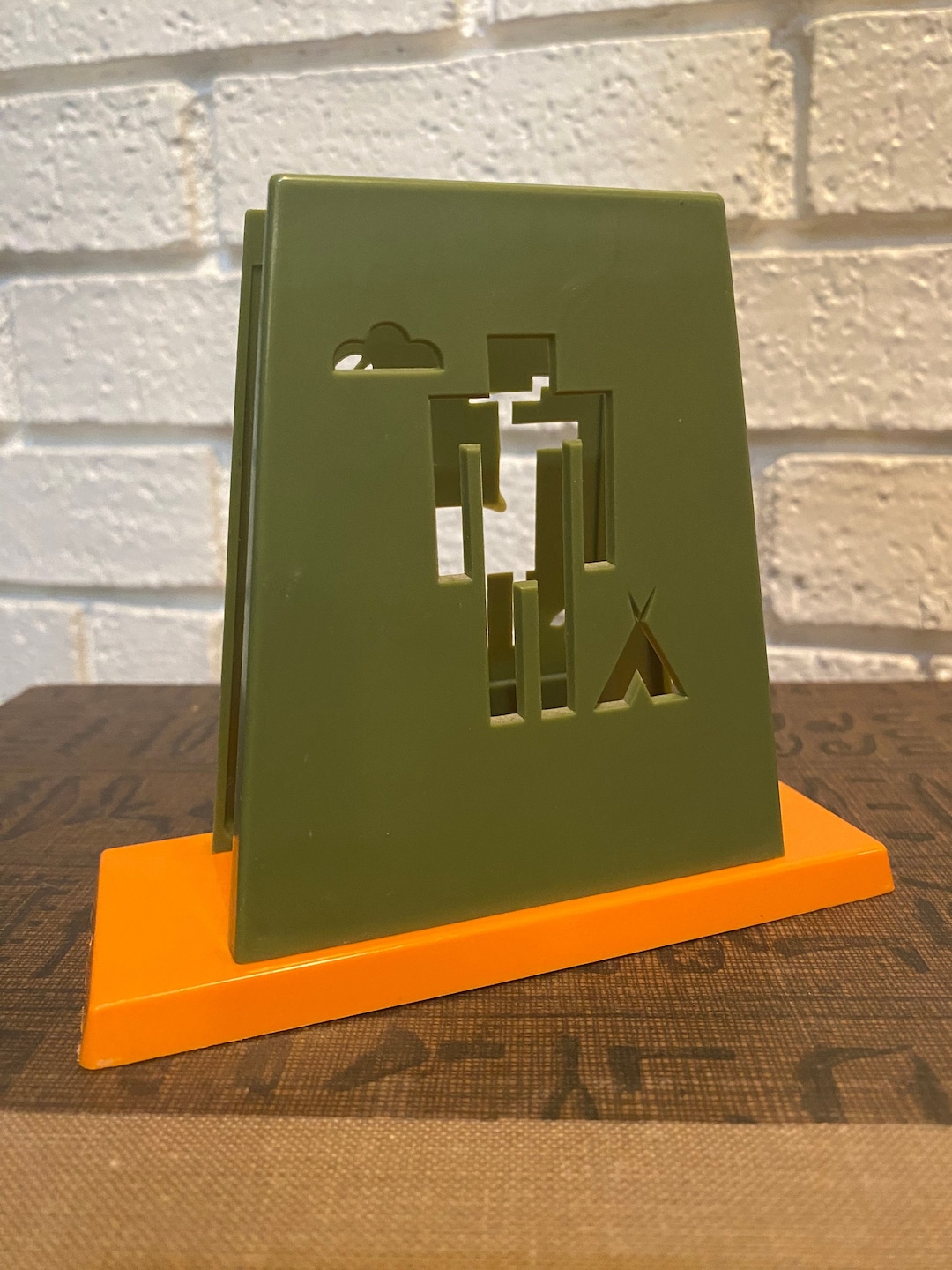 Vintage 1970s St. Labre Indian School Plastic Napkin Holder - Etsy