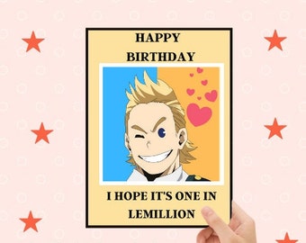 My Hero Academia Birthday Card - Etsy