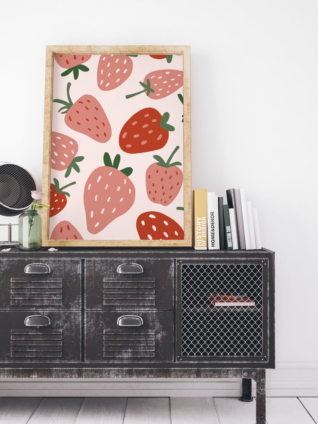 Strawberry Fruit Poster Fruit Themed Printable Fruit Themed Kitchen ...