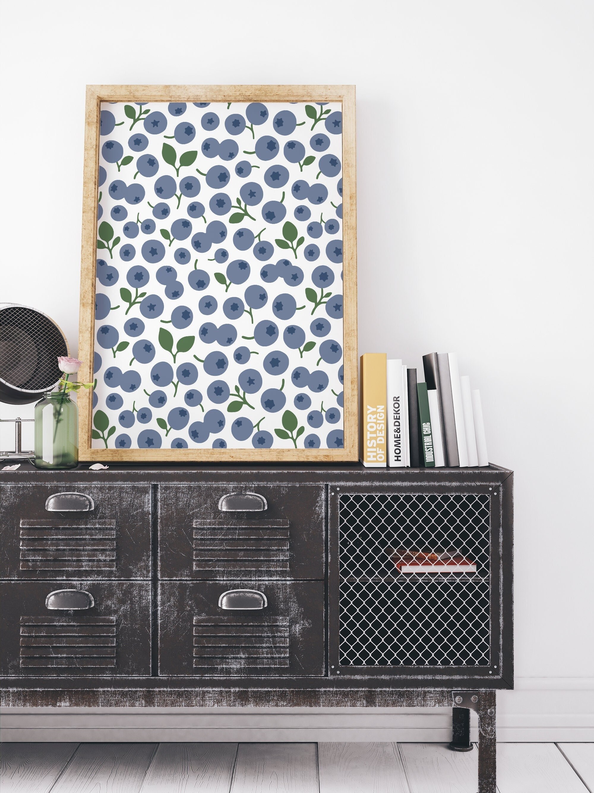 Blueberry Fruit Poster Fruit Themed Printable Fruit Themed Kitchen ...