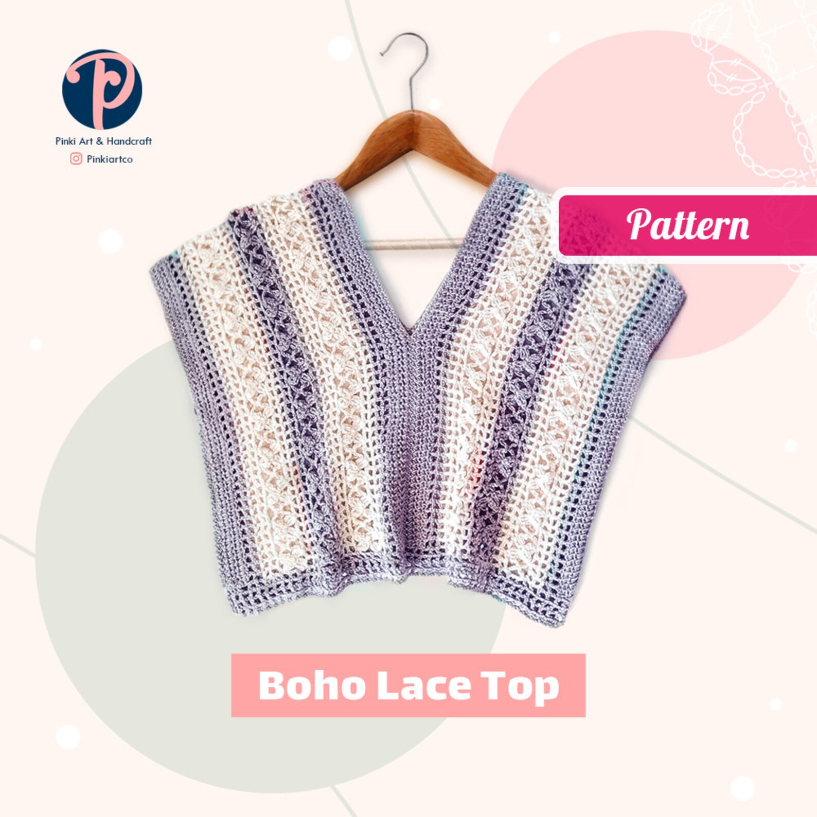 PDF Crocheted Boho Lace Top Pattern Crochet Top Pattern - Etsy