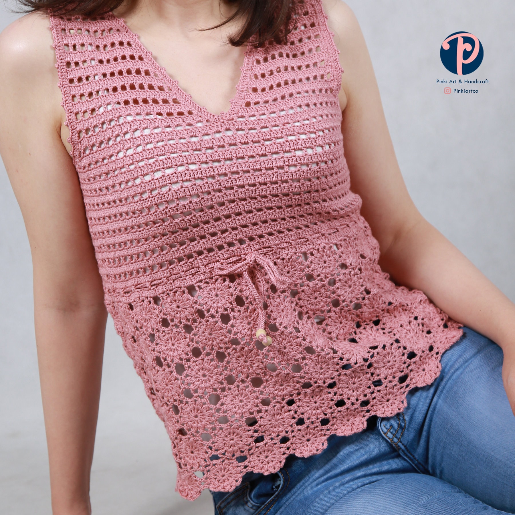 PDF Crocheted Sleeveless Top Pattern | Crochet Top Pattern | Crochet ...