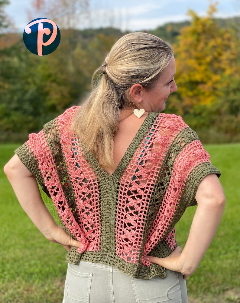 PDF Crocheted Boho Lace Top Pattern | Crochet Top Pattern | DIY Crochet ...