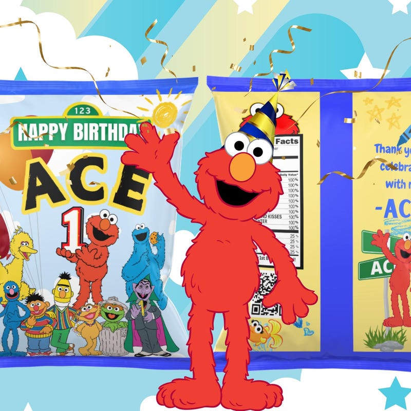 Elmo Labels - Etsy