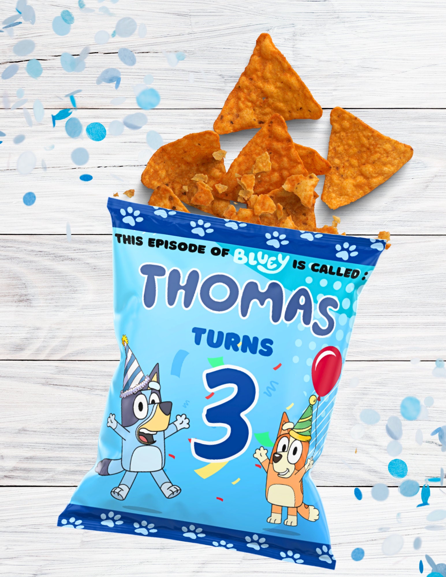 Bluey Chip Bags - Etsy