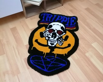 Funny Weird Face Rug - Etsy