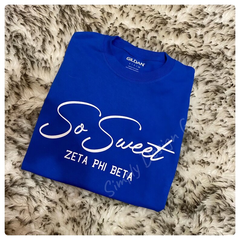 So Sweet Zeta T-shirt Zeta Sorority - Etsy